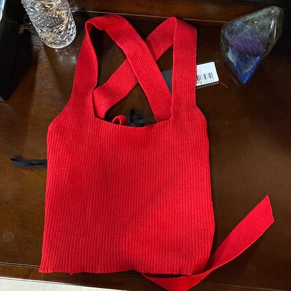 priceless | Tops | Priceless Brand Lilo Red Tie Back Top | Poshmark